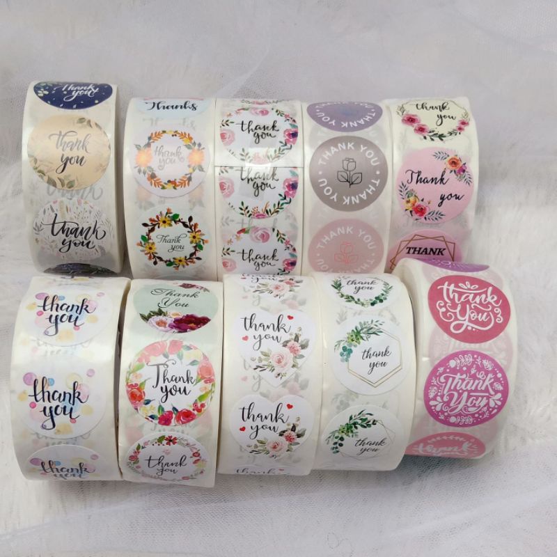 Jual sticker thankyou 100pcs | Shopee Indonesia