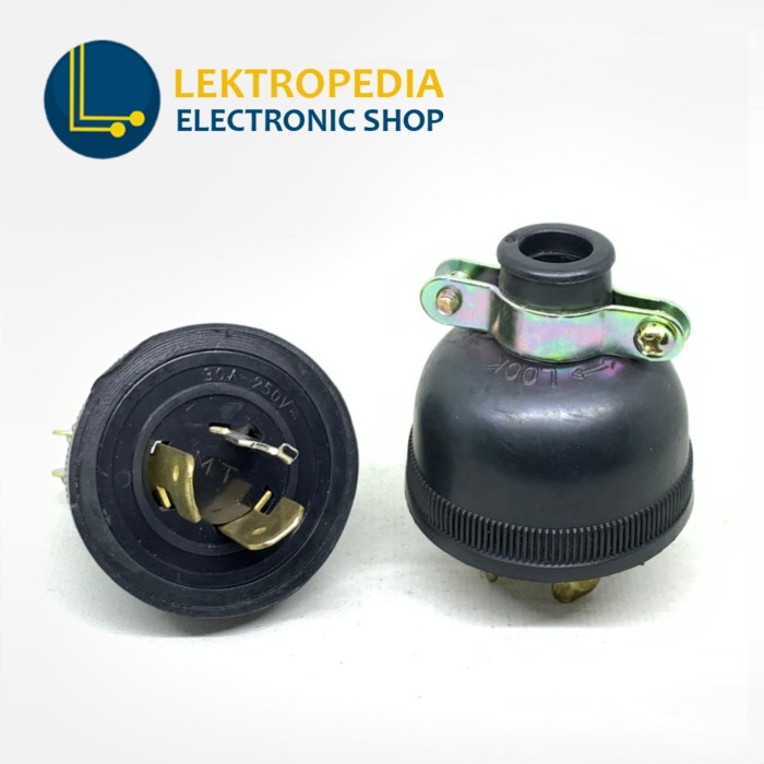 Jual Steker Genset 3p Colokan Putar Stecker Plug Generator Kaki 3 p ...