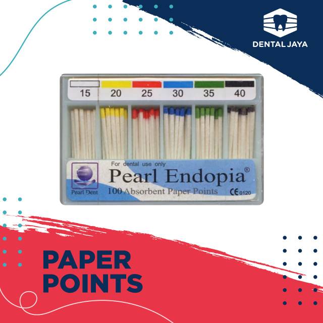 Jual Dental Jaya Paper Point Pearl Dent // ENDODONTIC // Paper Point ...