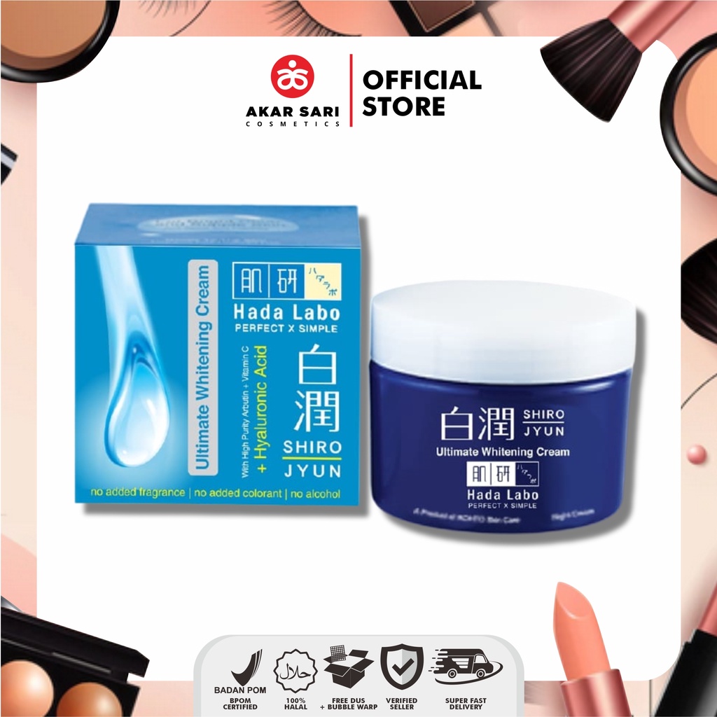 Jual HADA LABO SHIROJYUN ULTIMATE WHITENING CREAM - Pelembab Wajah 40 ...