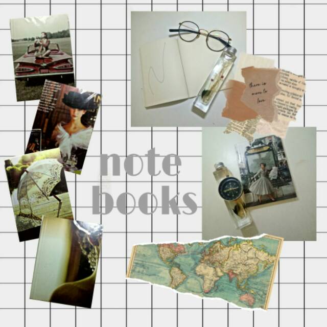 Jual vintage pictured notebook aesthetics | Shopee Indonesia