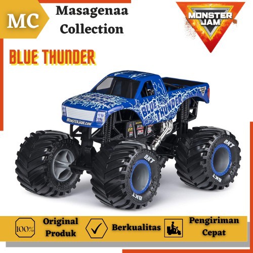 Jual Mainan Mobil Mobilan Anak Moster Monster Jam Blue Thunder Truck ...