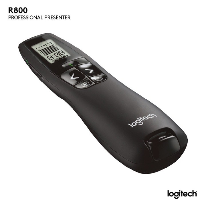 Jual Logitech R800 LASER PRESENTATION REMOTE Dengan layar LCD untuk ...