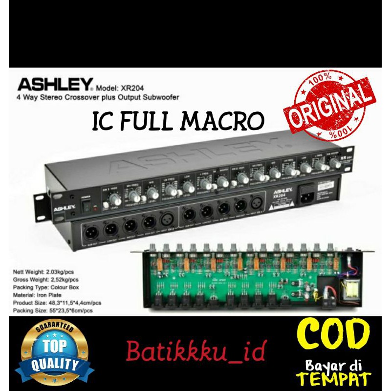 Jual CROSSOVER ASHLEY XR204 XR 204 PLUS SUBWOOFER 4 WAY STEREO IC FULL ...