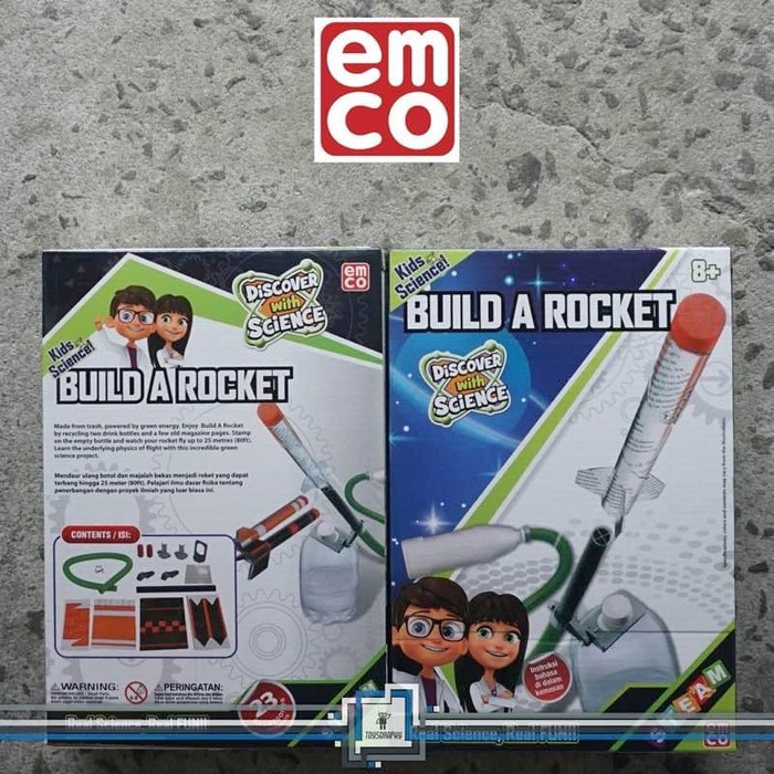 Jual Emco Science BUILT A ROCKET Green Science Toys Rocket Mainan ...