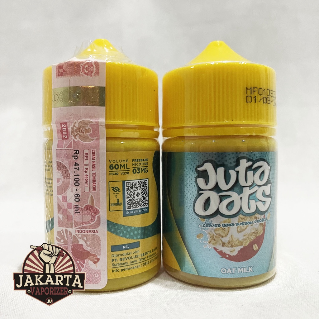Jual JUTA OATS OAT MILK 60ML 3MG 7MG BY RSR BREW | Shopee Indonesia