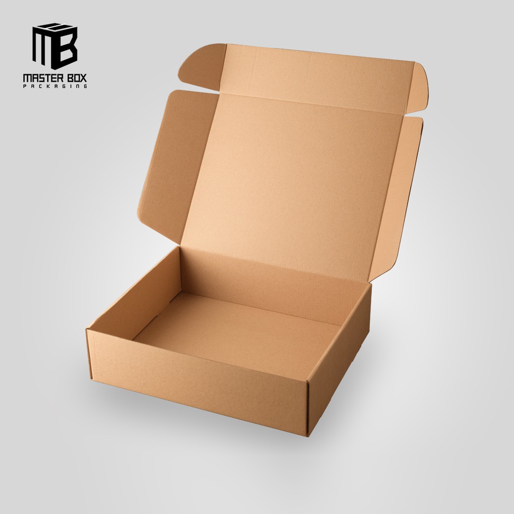 Jual ( Paket 30pcs ) Box / Kardus Packaging uk 30 x 25 x 8 CM Die cut ...