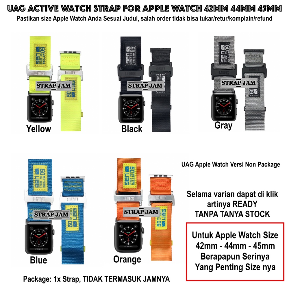 Jual UAG Active Tali Jam Apple Watch 42mm 44mm 45mm - Strap Nilon Keren ...