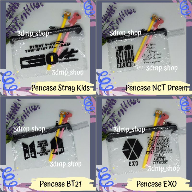 Jual Pencase Tempat Pensil Stray Kids BTS EXO NCT Dream Kpop | Shopee ...