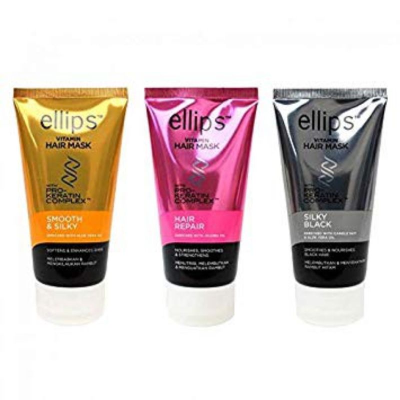 Jual Ellips Vitamin Hair Mask with Pro Keratin Complex 120 Gr | Shopee ...