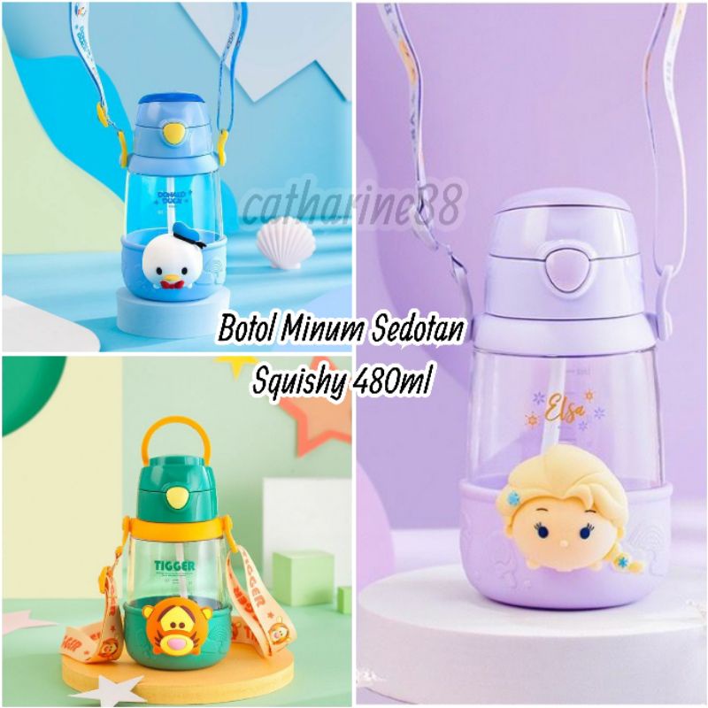 Jual Botol Minum Disney Sedotan Mickey Minnie Elsa Frozen Donald Tiger ...