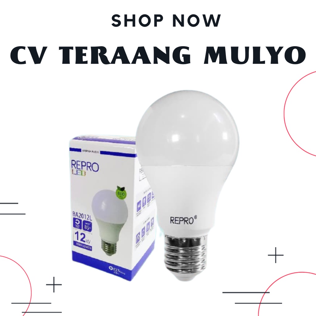 Jual Lampu Led 12 watt Putih Cool Daylight 6000k REPRO | Shopee Indonesia
