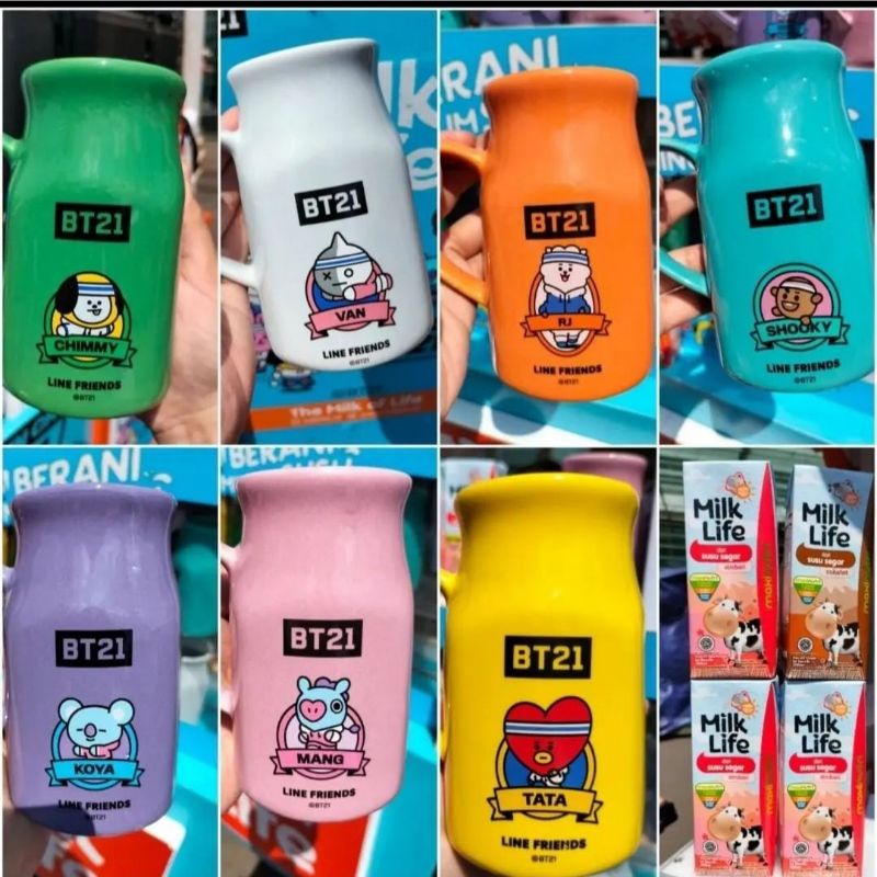 Jual Mug Milklife x BT21 | Shopee Indonesia