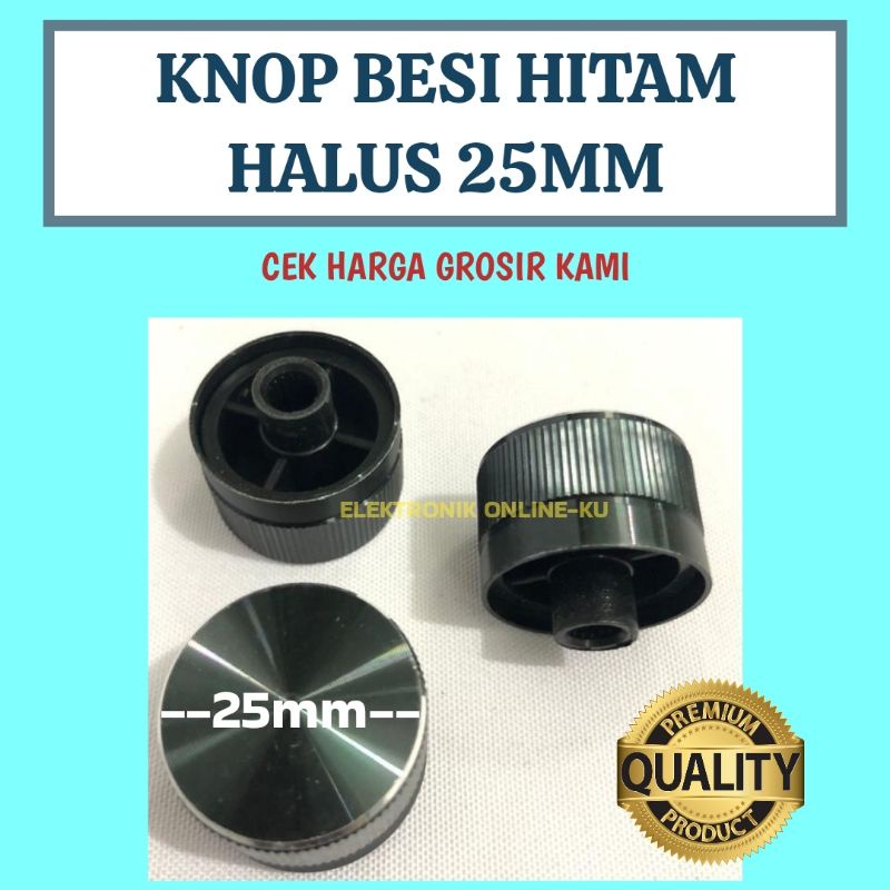 Jual KNOP POTENSIO BESI 25MM HITAM HALUS | Shopee Indonesia