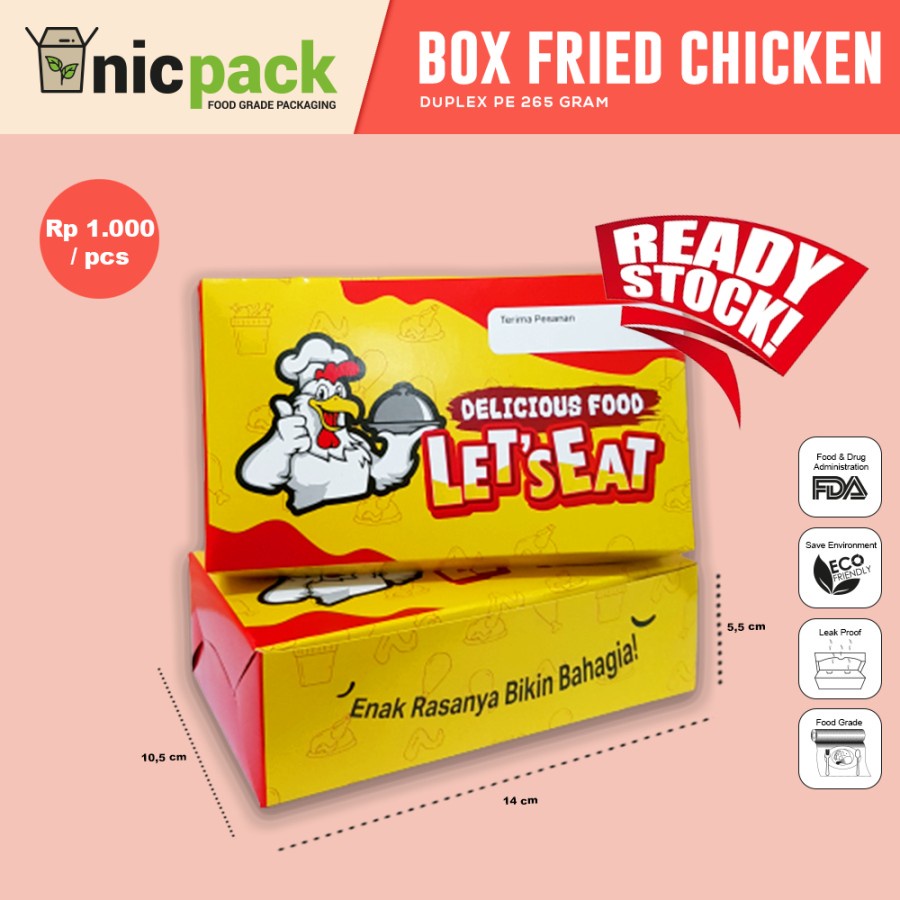 Jual Box Ayam / Box Fried Chicken - 50 Pcs | Shopee Indonesia