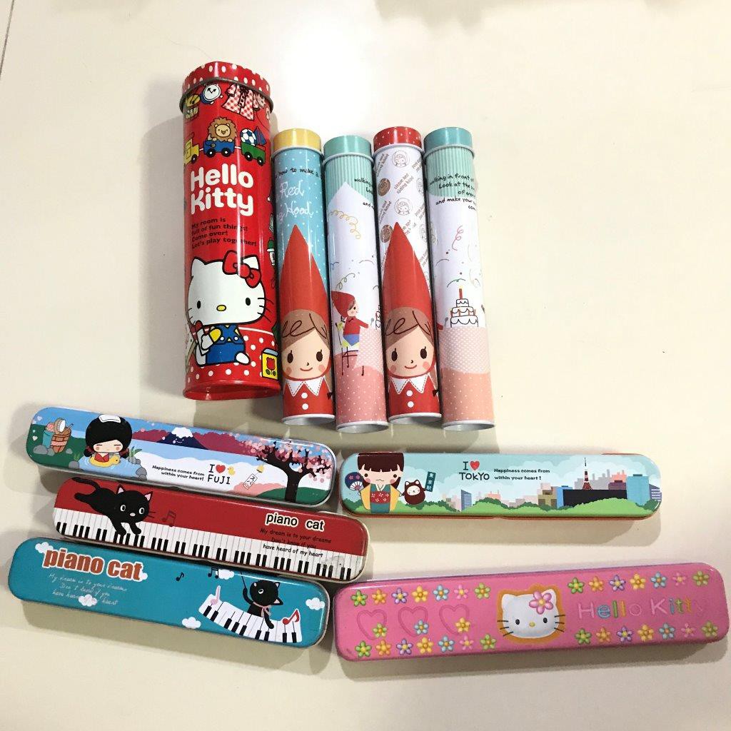Jual Kotak pensil bulat hello kitty tepak pensil korea kotak pensil ...