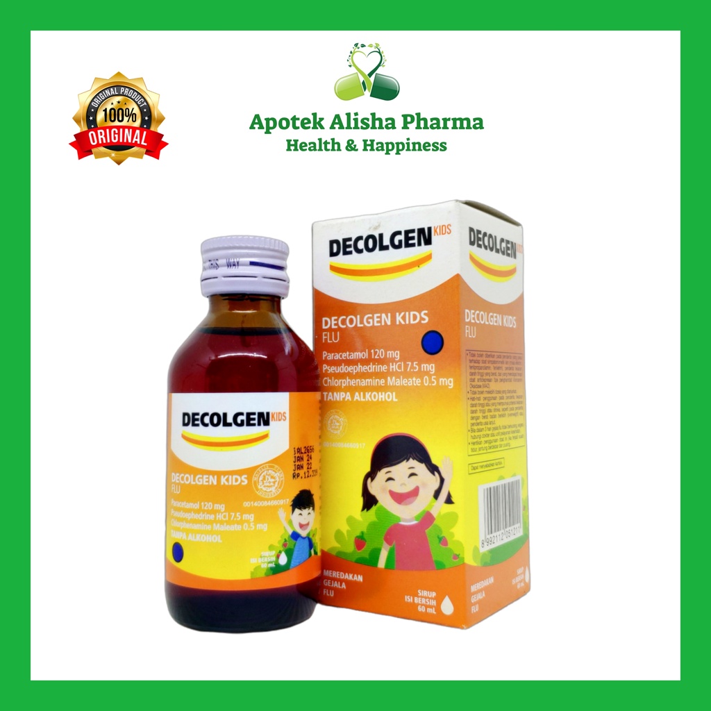 Jual Decolgen Kids Flu Sirup 60ml - Decolgen Sirup Obat Flu Pilek ...