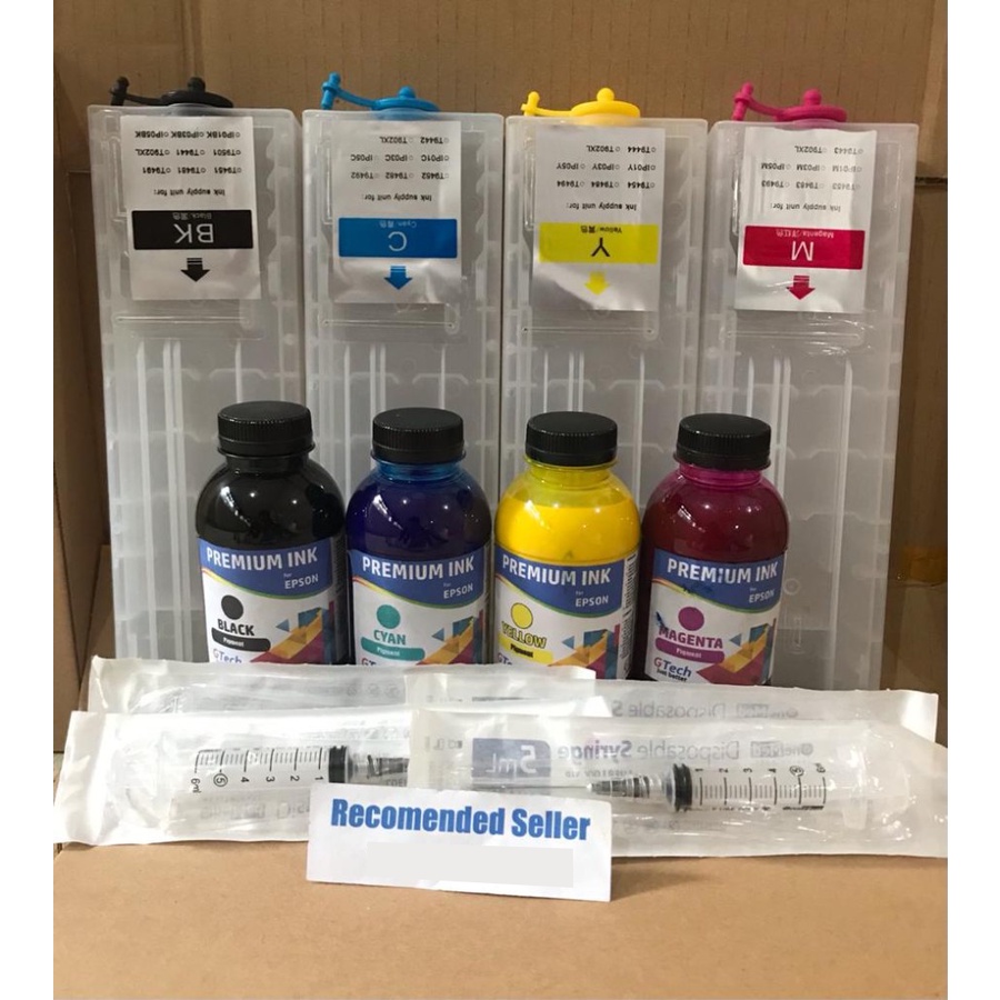 Jual CISS Cartridge Infus Refillable Chipless Chip ARC Epson Workforce ...