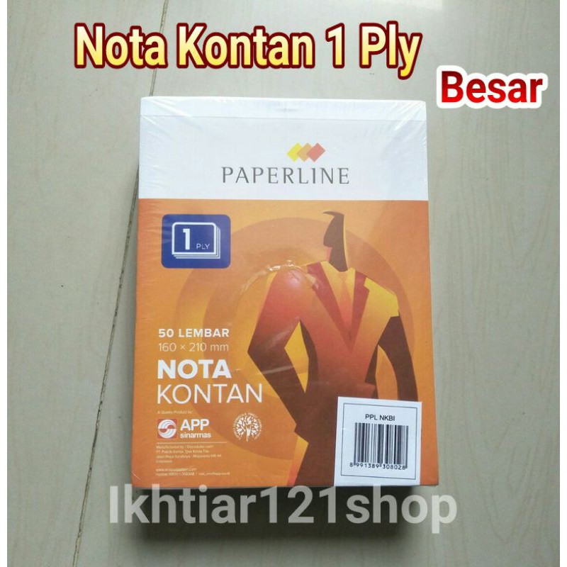 Jual Buku Nota Kontan Besar 1 Rangkap/1Ply Paperline | Shopee Indonesia