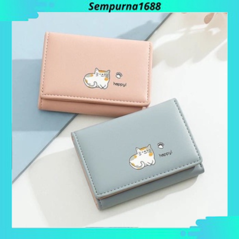 Jual SEMPURNA1688 - Dompet Lipat Mini Wanita Motif Animal Cute Fashion ...