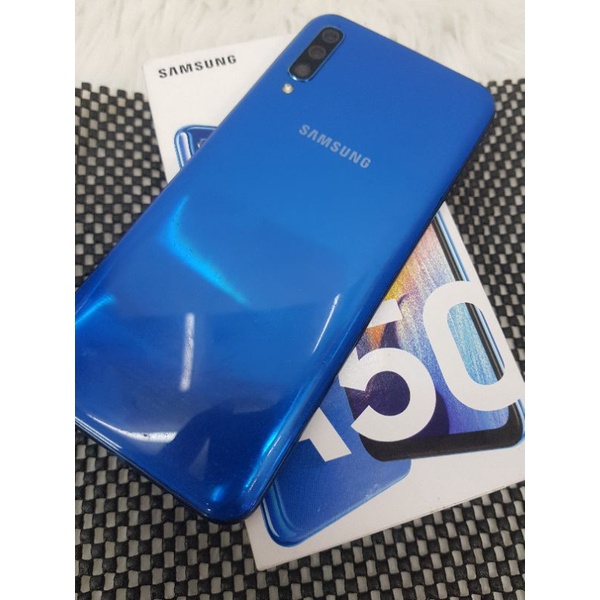 Jual samsung A50 Ram 6/128Gb minus bercak biru cek gambar | Shopee ...