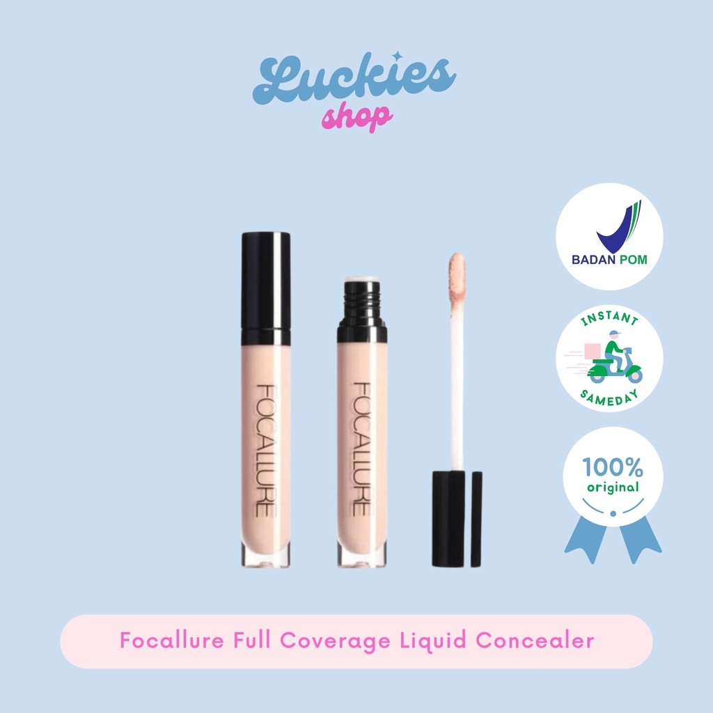 Jual Official Distributor Focallure Full Coverage Liquid Concealer ...