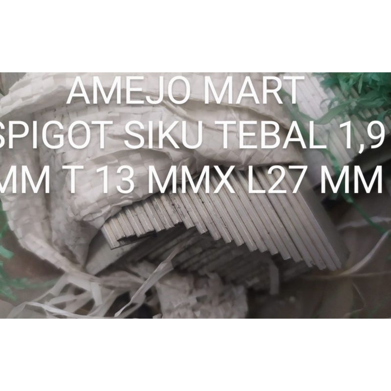 Jual TERMURAH ALUMINIUM SPIGOT/SIKU L TEBAL 1,9 MM T13 MM L27 MM ...