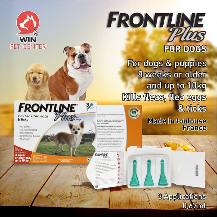 Jual FRONTLINE PLUS DOG S obat tetes kutu anjing 2-10 kg jual satuan ...