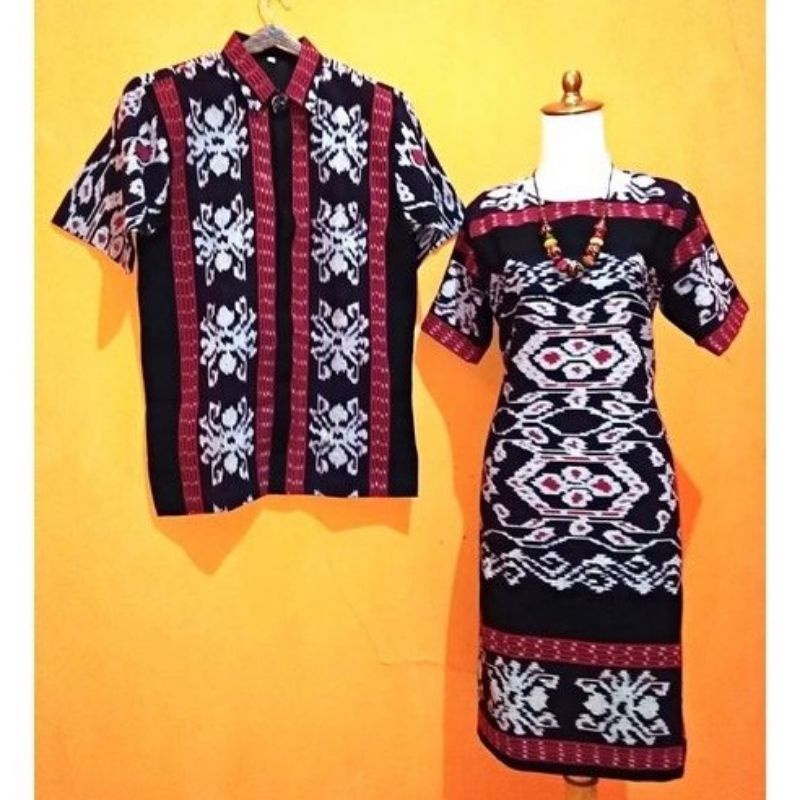 Jual SET COUPLE TENUN ETNIK BAJU KONDANGAN KEKINIAN | Shopee Indonesia