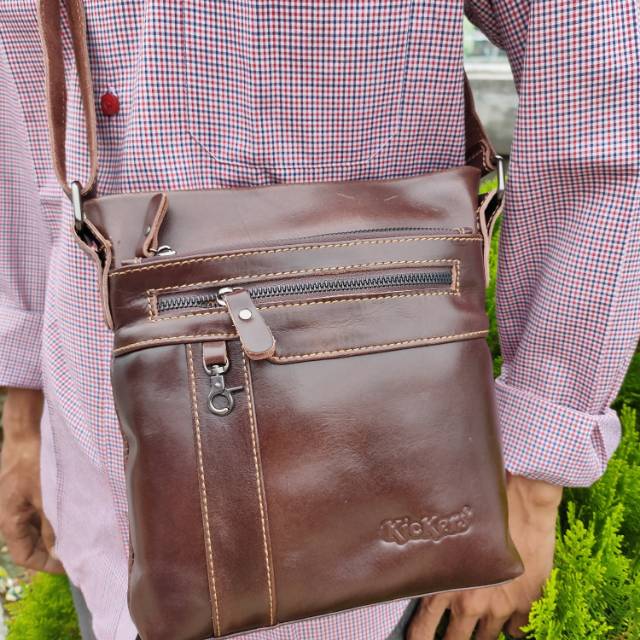 Jual TAS KULIT ASLI/ TAS SANDANG/ KULIT ASLI SAMPAI TALI 100% | Shopee ...