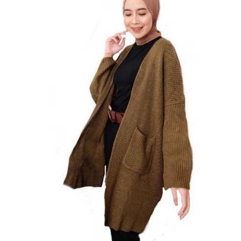 Jual LONG CARDY RAJUT OVERSIZE LAVELLA TEBAL | Shopee Indonesia