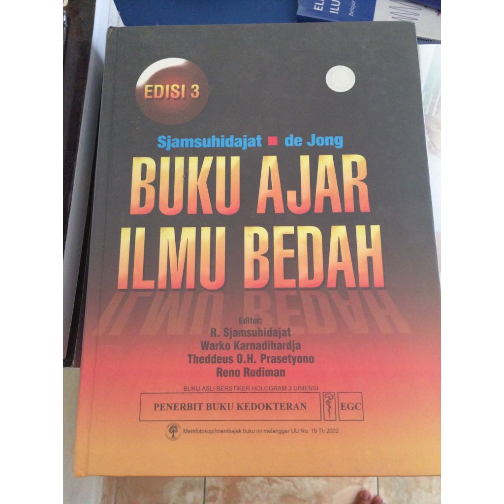 Jual Buku Ajar Ilmu Bedah De Jong | Shopee Indonesia