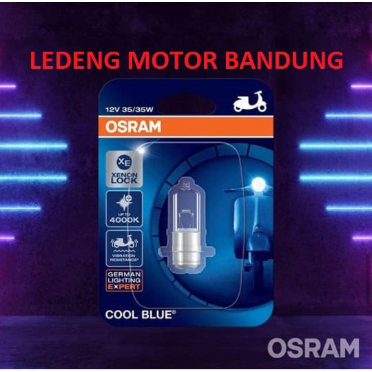 Jual Osram Cool Blue H6 Kaki-1 Lampu Depan Halogen Motor Bebek Matic | Shopee Indonesia
