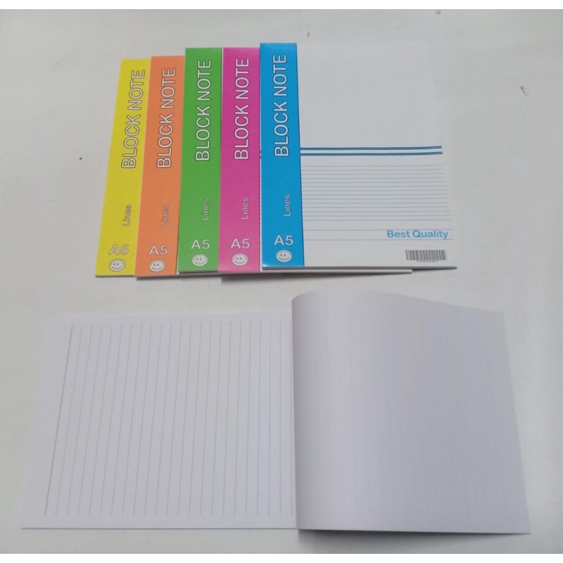 Jual 12pcs Blocknote / Buku Garis ukuran A5 40lembar | Shopee Indonesia