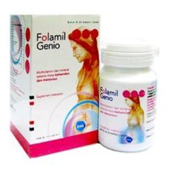 Jual Folamil Genio Multivitamin dan Mineral untuk Ibu Hamil dan ...