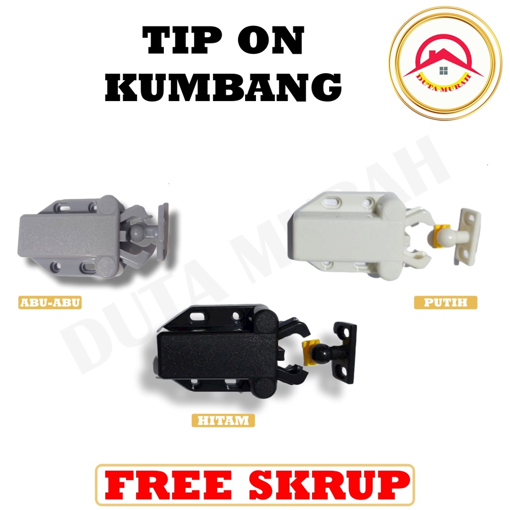 Jual Push Open Latch Minilatch Tip On Kumbang Push To Open Mini Latch ...