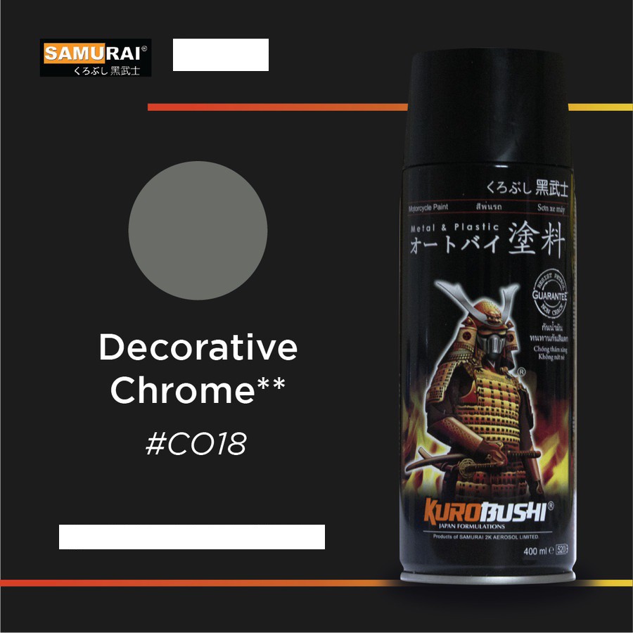 Jual CAT PILOX SAMURAI PAINT DECORATIVE CHROME C018** | Shopee Indonesia