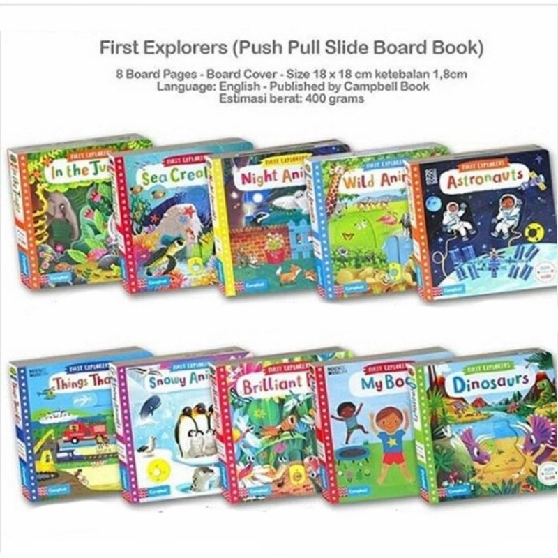 Jual Push Pull Slide Board Book Campbell / Buku Anak Cambell / Cambell ...