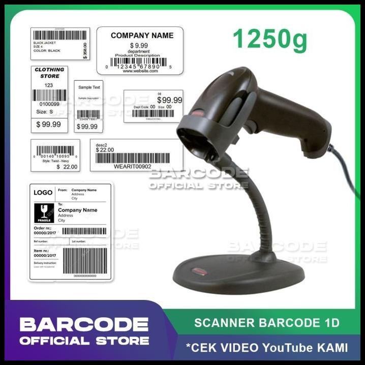 Jual Scanner Barcode Honeywell 1250G Voyager 1 Dimensi Plus Stand Auto ...