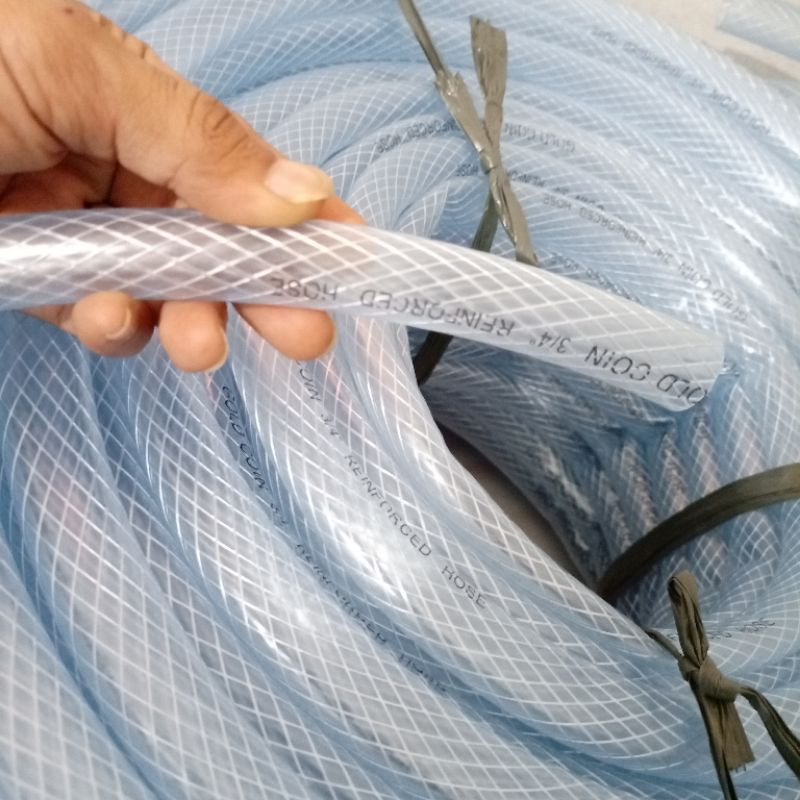 Jual Selang Air 3/4 Inch Tebal 1 MM Selang Benang Bening PROPELLER/GOLDCOIN Permeter | Shopee ...