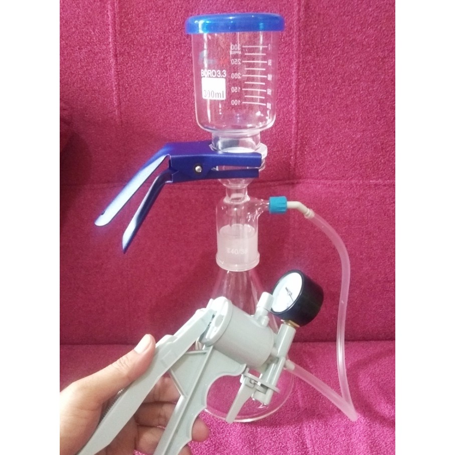 Jual Vacuum Filtration Set Plus Handheld Vacuum Pump With Gauge ...