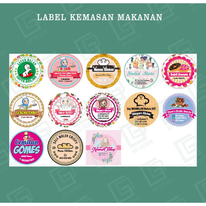 Jual cetak stiker vinyl label makanan | Shopee Indonesia
