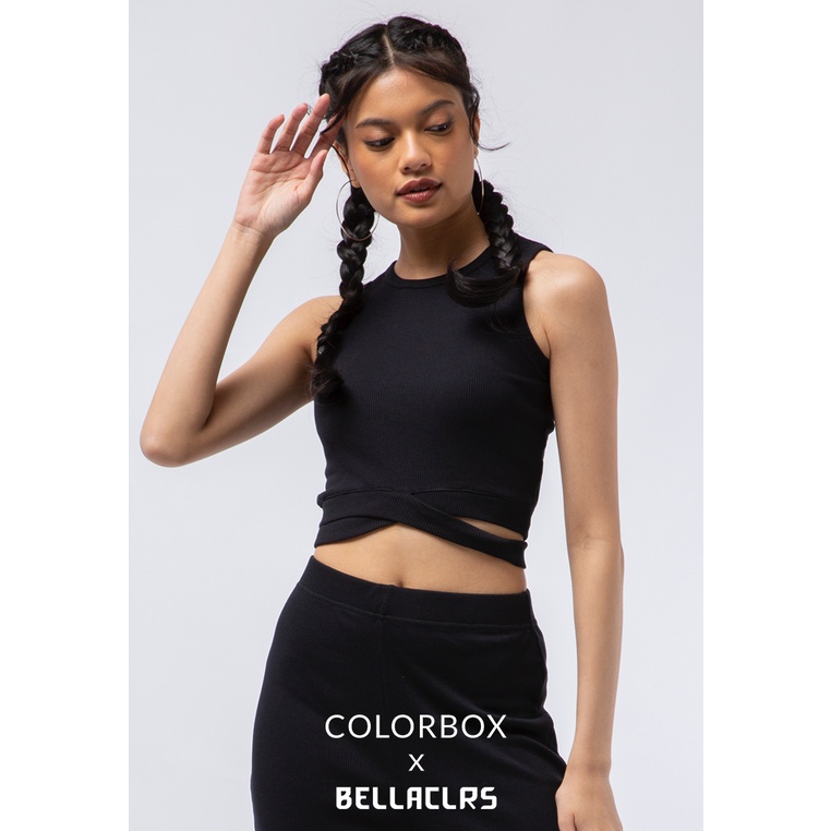 Jual Colorbox x Bella Clarissa Cut Out Crop Top Black | Shopee Indonesia