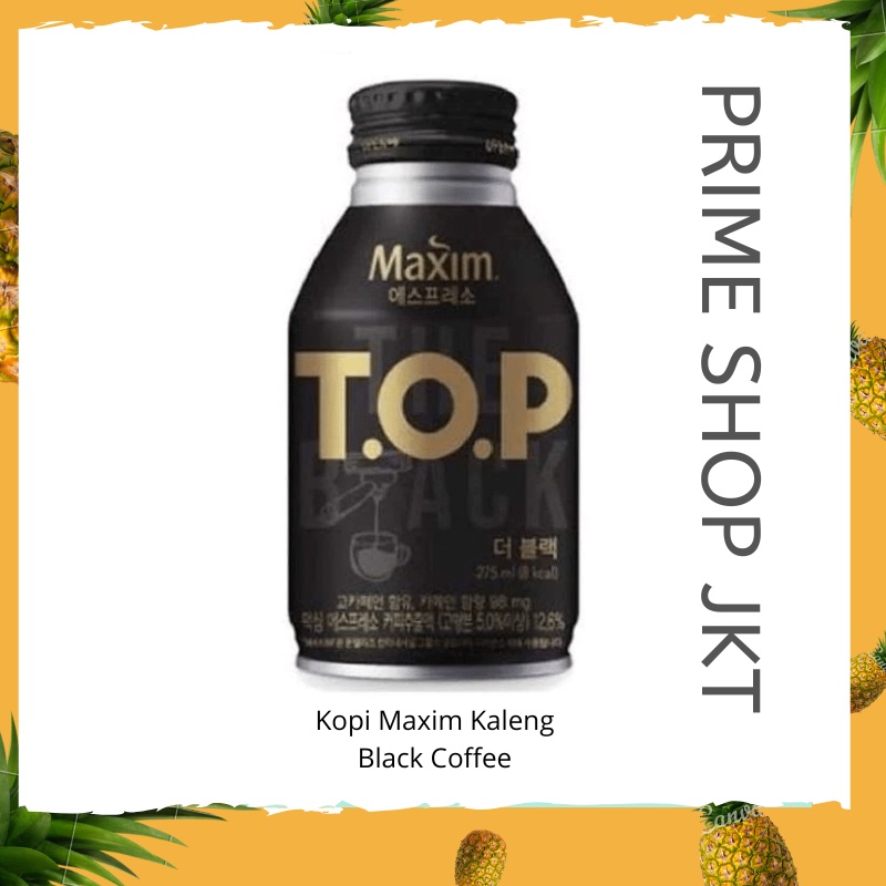 Jual Maxim TOP Black Coffee 275ml Kopi Kaleng RTD Korea | Shopee Indonesia