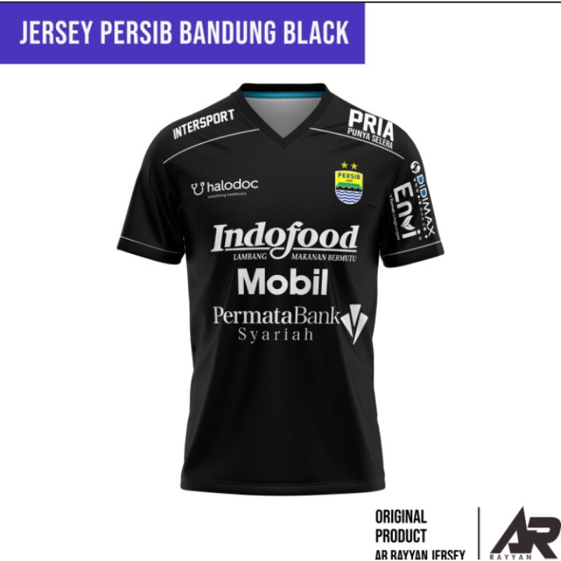 Jual Baju Bola Persib Hitam Away 2021 Jersey Full Printing (Gratis ...