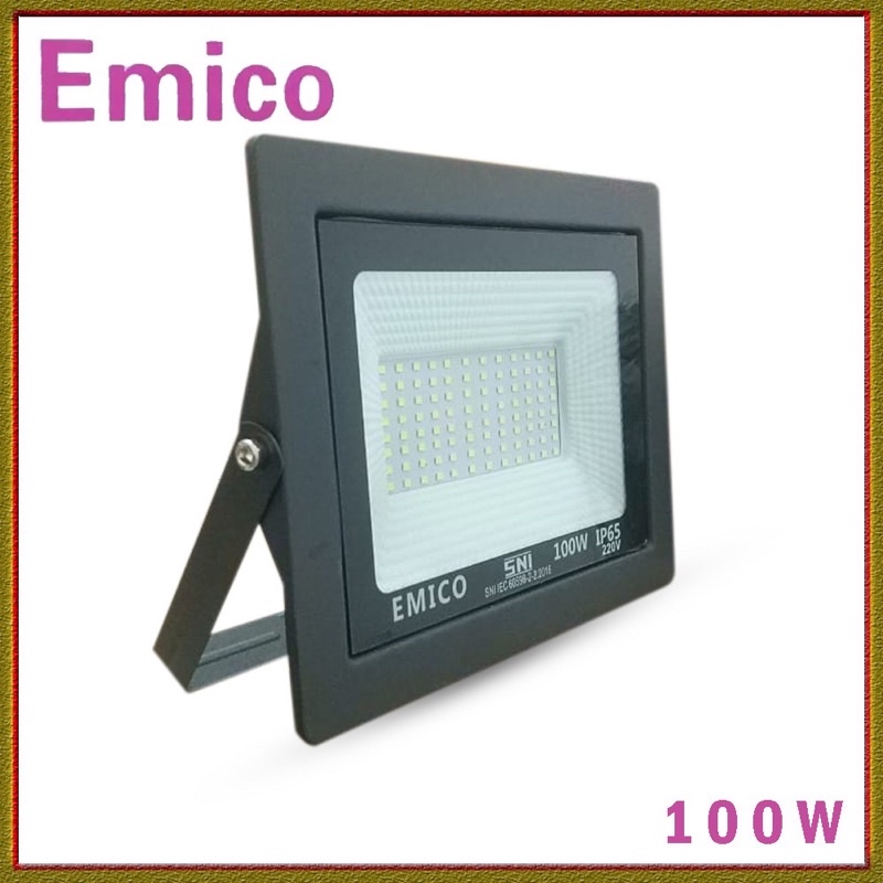 Jual Lampu Sorot 100 Watt Emico Lampu Tembak Led Flood Light IP65 | Shopee Indonesia
