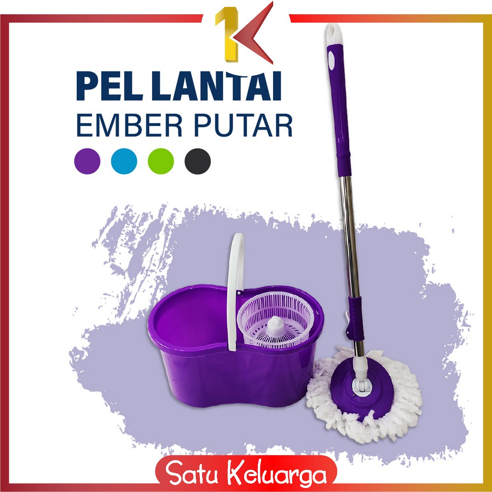 Jual SK-C526 Alat Pel Lantai Dengan Ember Serbaguna / Pel Lantai Ultra Putar Praktis / Kain Pel ...