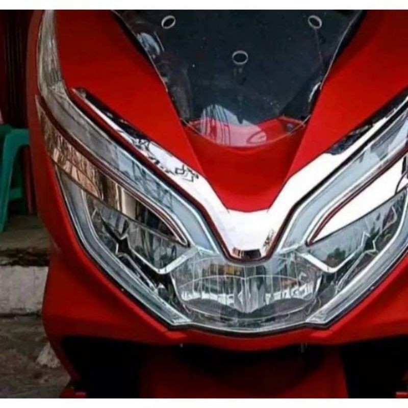 Jual Garnish Headlight Headlamp Hiasan Lampu Depan PCX 150 Lokal ...