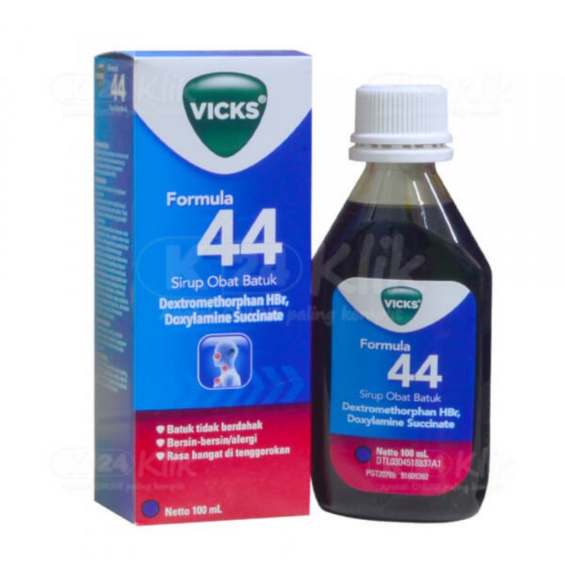 Jual VICKS F44 DWS SIRUP 100ML (per Botol) | Shopee Indonesia