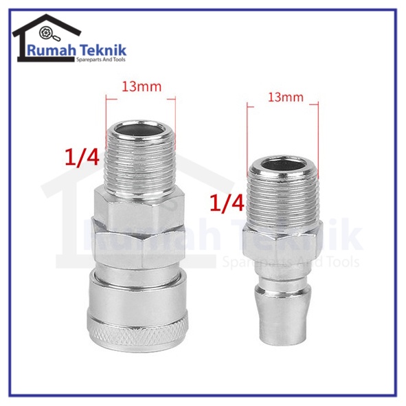 Jual Quick Coupler 20 SM dan 20 PM Untuk Kompresor Angin atau Peralatan ...